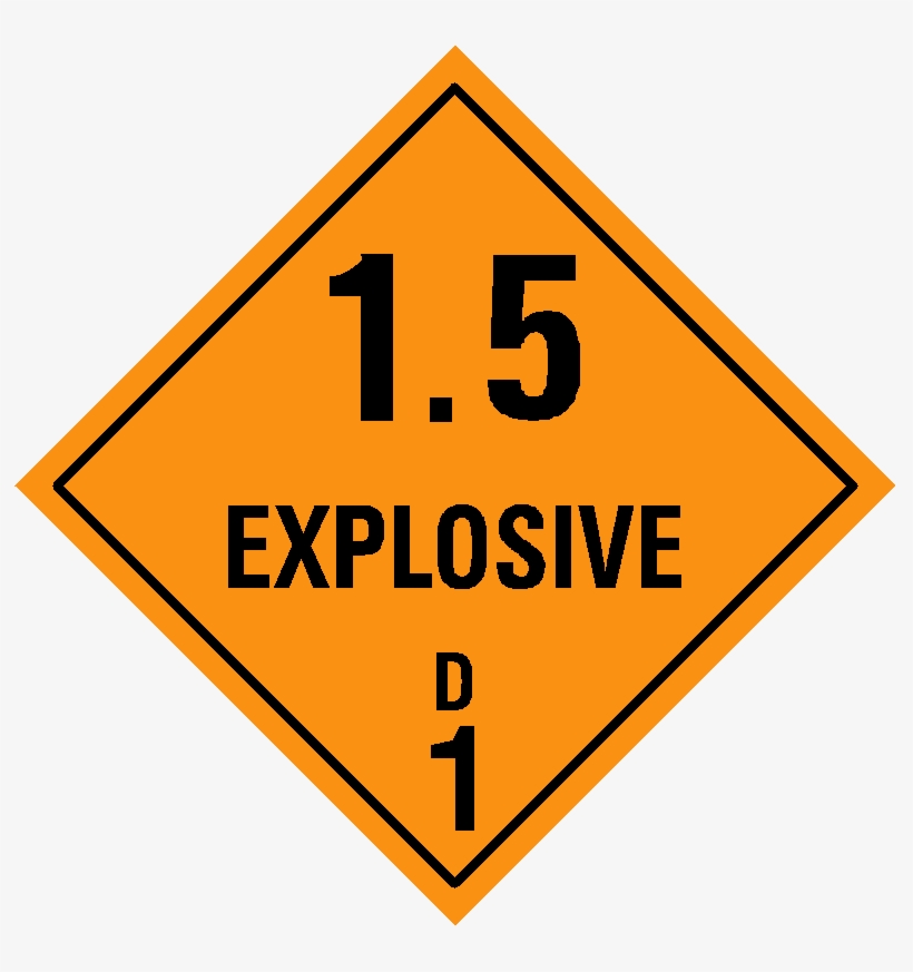 Class - Explosive Placard 1.1 1 Transparent PNG - 793x793 - Free ...