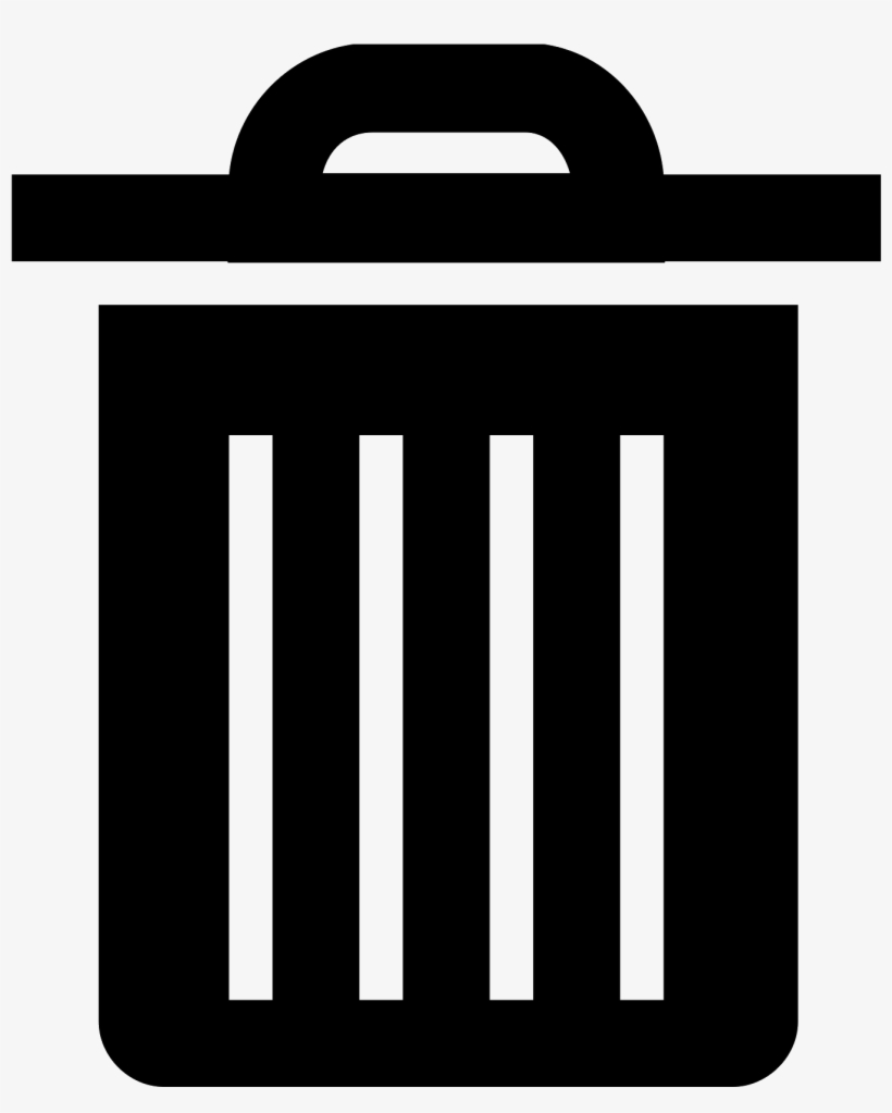 It Is Worthless Discarded Material Or Objects - Black Trash Icon Png ...