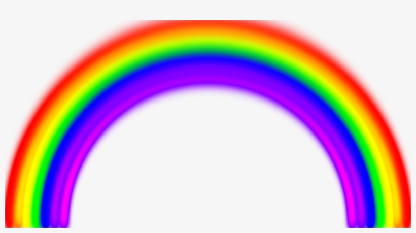 Illustration Of A Rainbow - Semi Circle Shaped Objects Transparent PNG ...