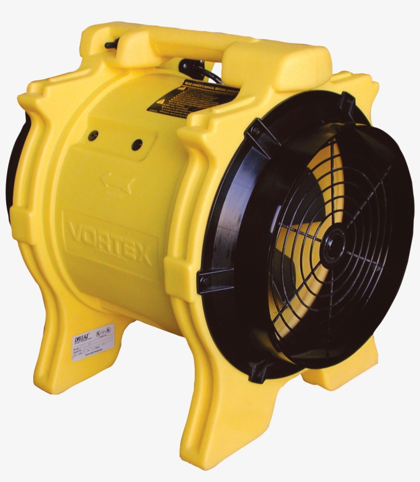 Dri-eaz F174 Vortex Axial 1.0 Hp Ventilation Fan (color Transparent PNG ...