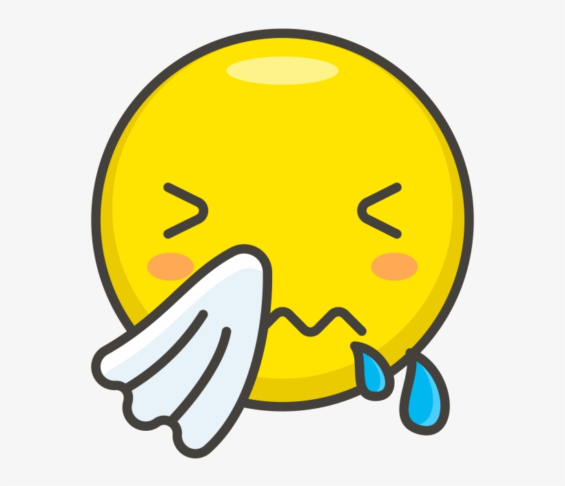Sneezing Face Emoji - Vector Graphics Transparent PNG - 866x650 - Free ...