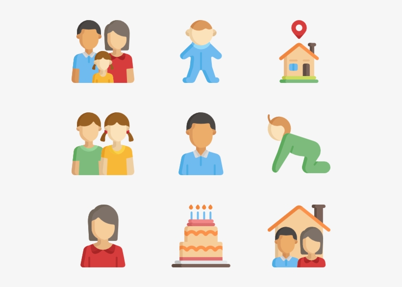Family 60 Icons Transparent PNG - 600x564 - Free Download on NicePNG