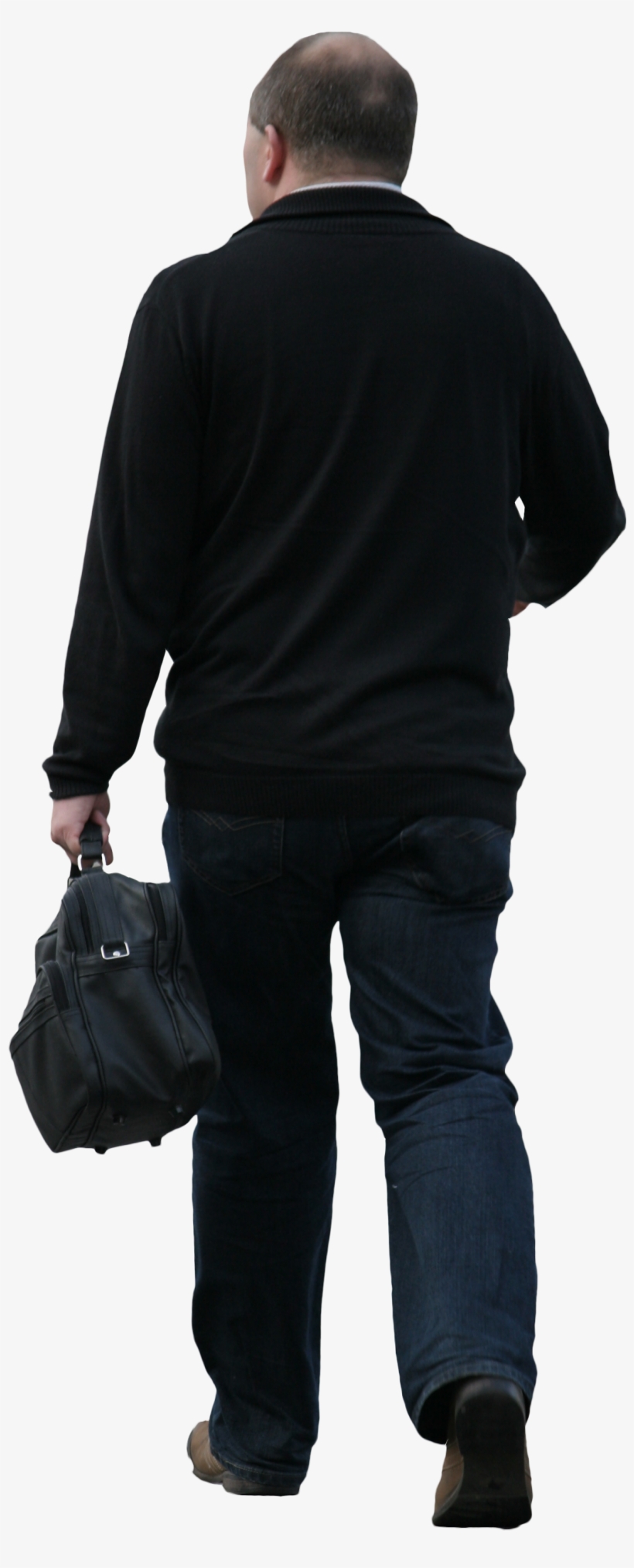 Old Man With Briefcase - Standing Transparent PNG - 1812x3152 - Free ...