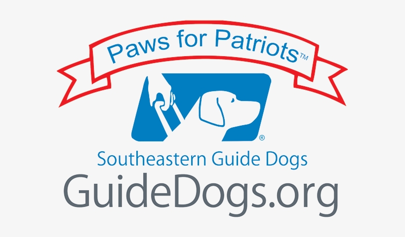 Paws For Patriots Logo - Southeastern Guide Dogs Transparent PNG ...
