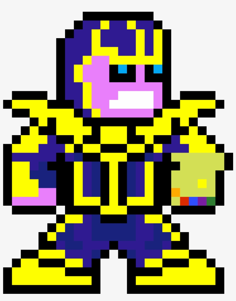 Download Thanos - Thanos Pixel Art Grid - HD Transparent PNG - NicePNG.com