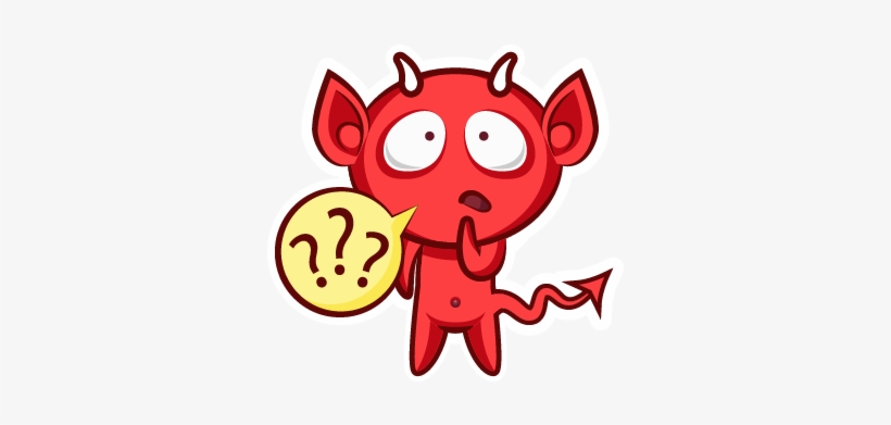 Devil Emojis Imessage For Ios - Devil Doubt Transparent PNG - 408x408 ...