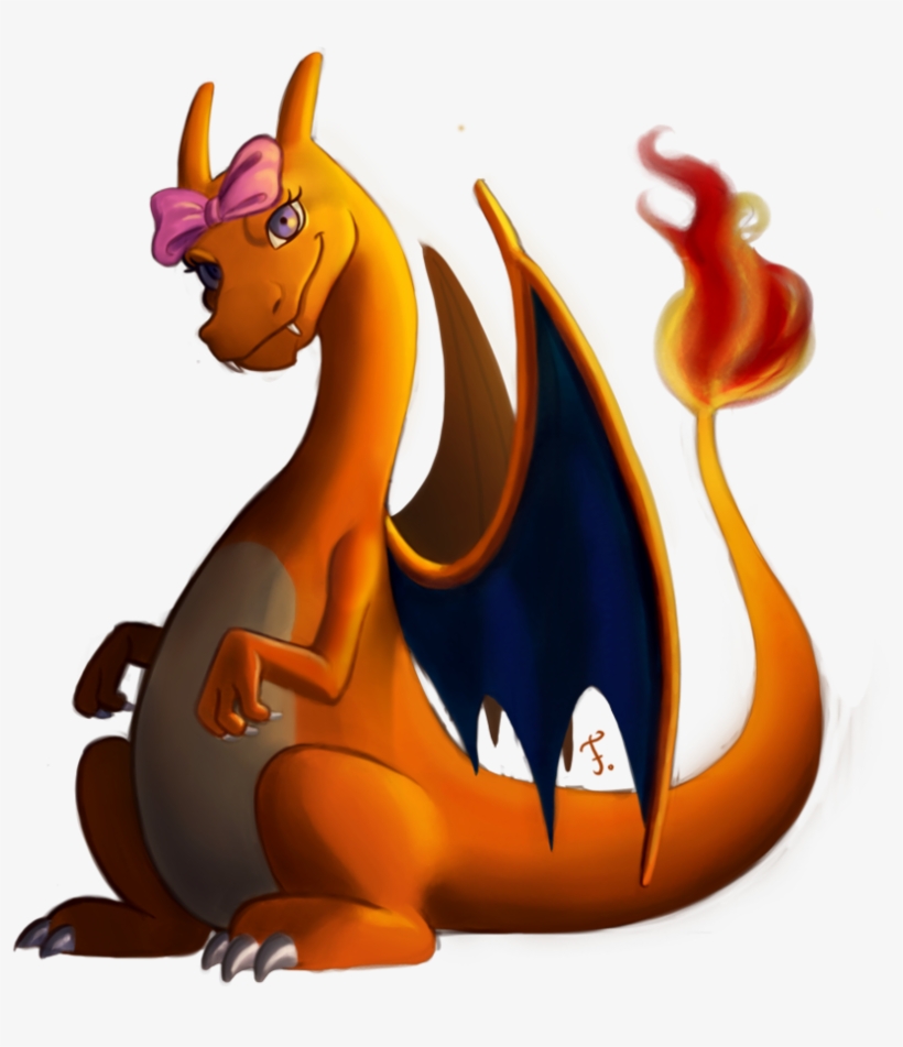 Png - Female Charizard Cute Transparent PNG - 894x894 - Free Download ...