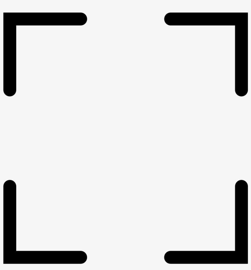 Full Screen Icon - Viewfinder Transparent PNG - 1600x1600 - Free ...