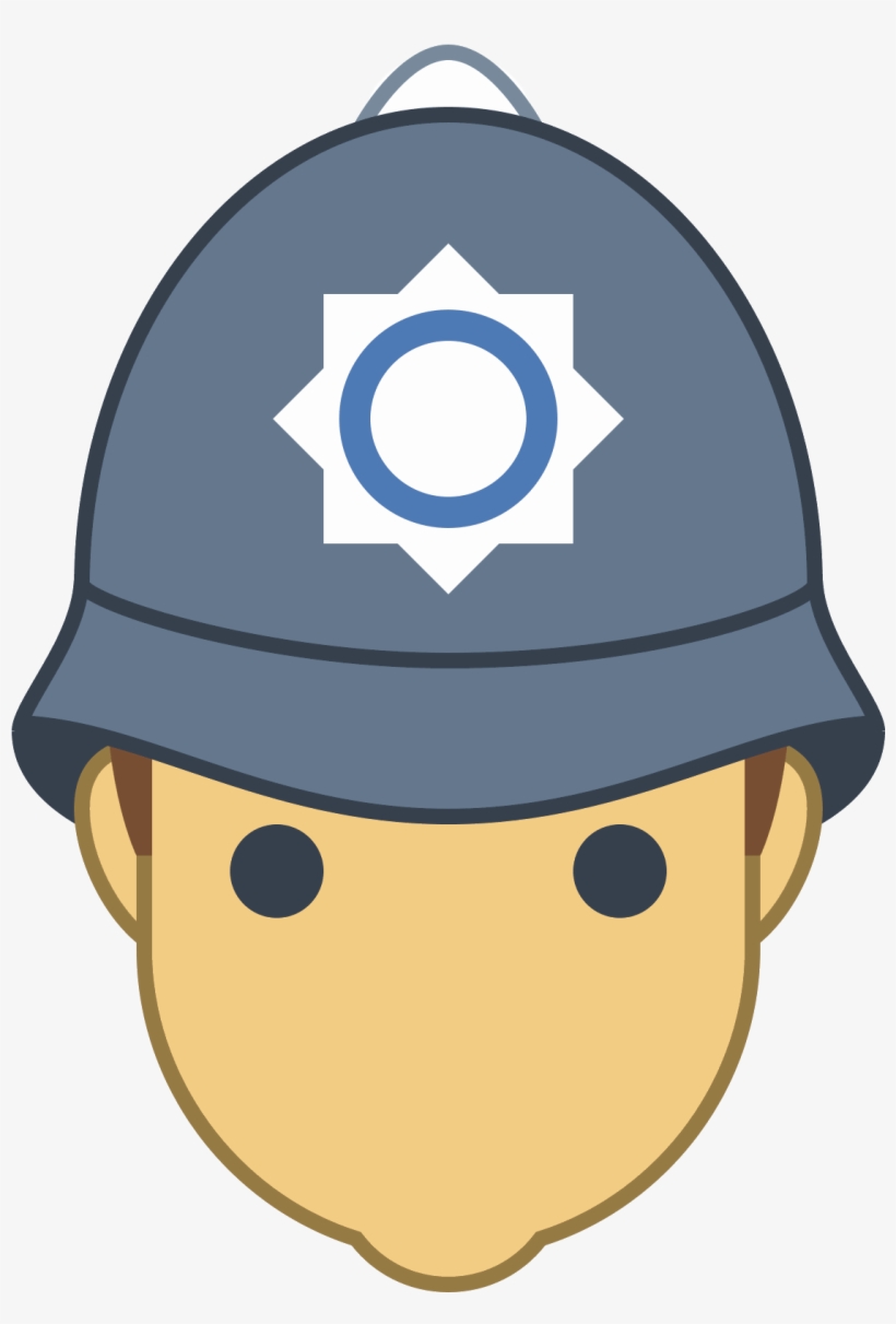 British Police Officer Icon - Uk Policeman Svg Transparent PNG ...