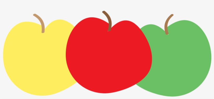 Apple Clipart 3 Colors - Apple Border Clip Art Free Transparent PNG ...