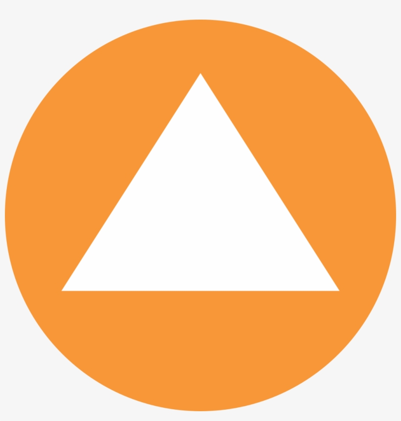 White Triangle In Orange Background - Καταλληλο Απαραιτητη Η Γονικη ...