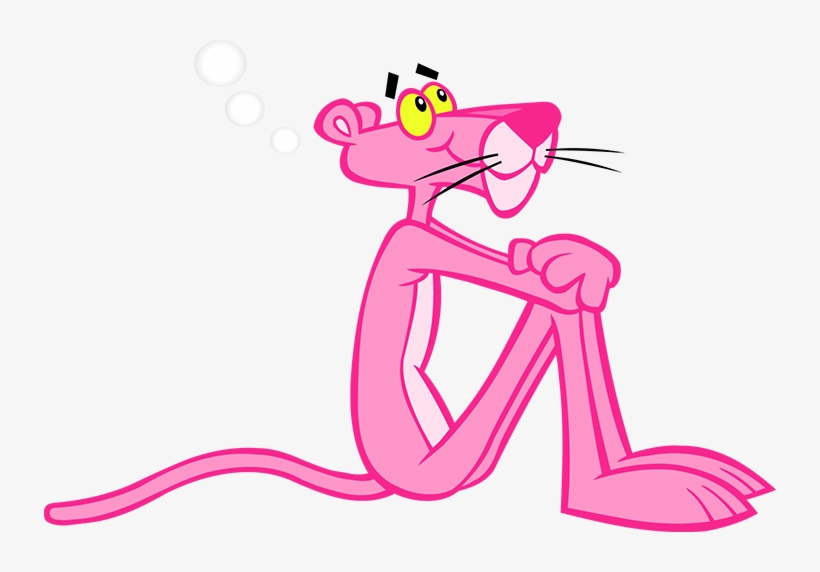 Download Pink Panther Transparent Png Vector Black And White - Pink ...