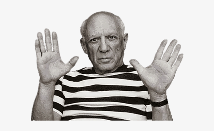 Download - Pablo Picasso White Background Transparent PNG - 600x437 ...