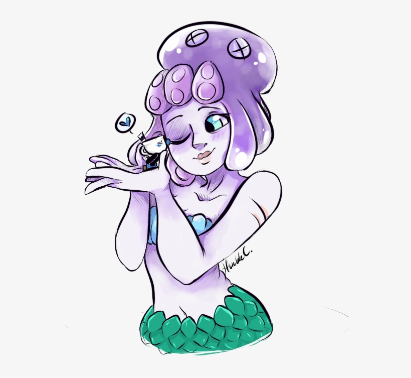 Cala And Mug - Mugman X Cala Maria Transparent PNG - 591x685 - Free ...