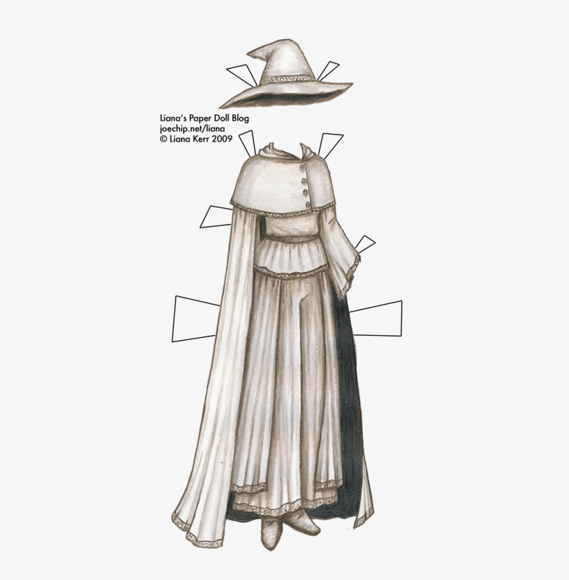 Click For Larger Version - Wizard Costume Drawing Transparent PNG ...