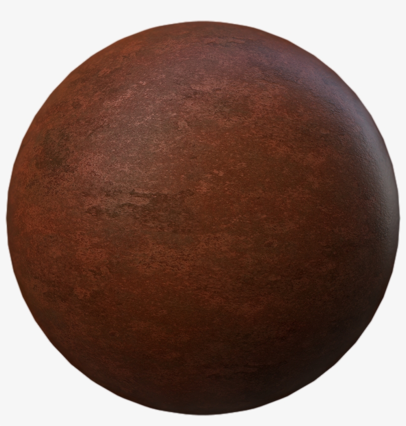 Red Rusty Metal Texture By Sharetextures - Sphere Transparent PNG ...