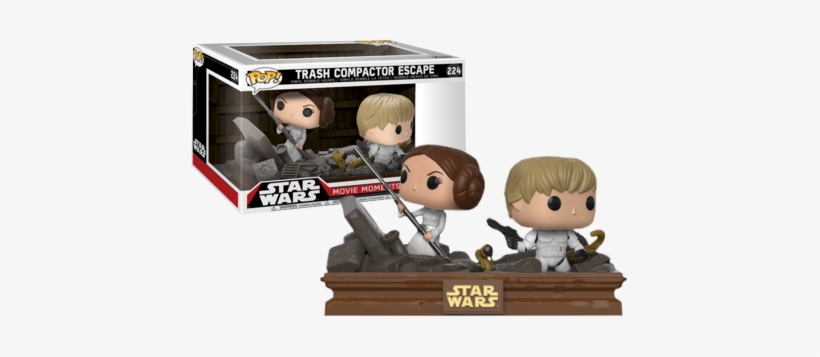 Princess Leia And Luke Skywalker Trash Compactor Escape - Funko Star ...