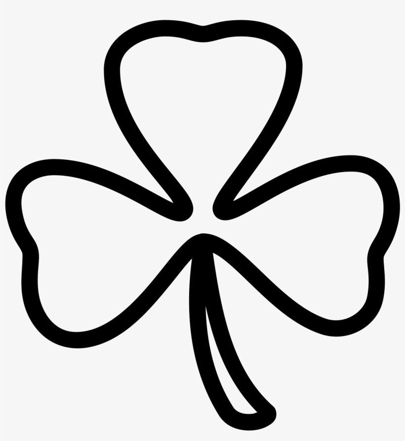 Three Leaf Clover Icon - Trebol De 3 Hojas Dibujo Transparent PNG ...