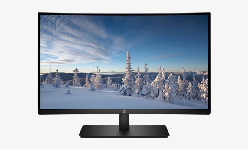 Hp 27b Curved Display - Qhd 27 Hp Monitor Transparent PNG - 573x430 ...