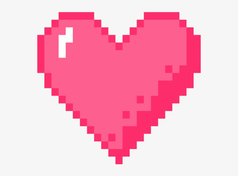 Pixel Art Heart Stickers - Pixel Heart Vector Transparent PNG - 866x650 ...