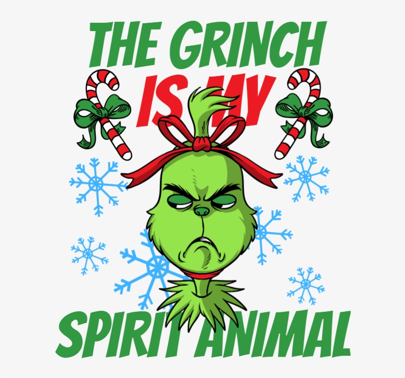The Grinch Is My Spirit Animal - Grinch Transparent PNG - 600x729 ...