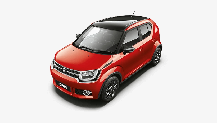 Ignis Car In Red W-midnight Black Color - Ignis Colours Transparent PNG ...
