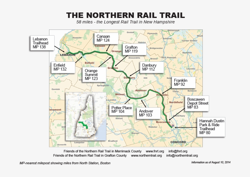 Download Northern Rail Trail Map - Map - HD Transparent PNG - NicePNG.com