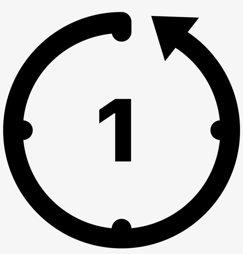 It's An Icon Of The Last Hour Reduced To A Clock With - Icon Black And ...