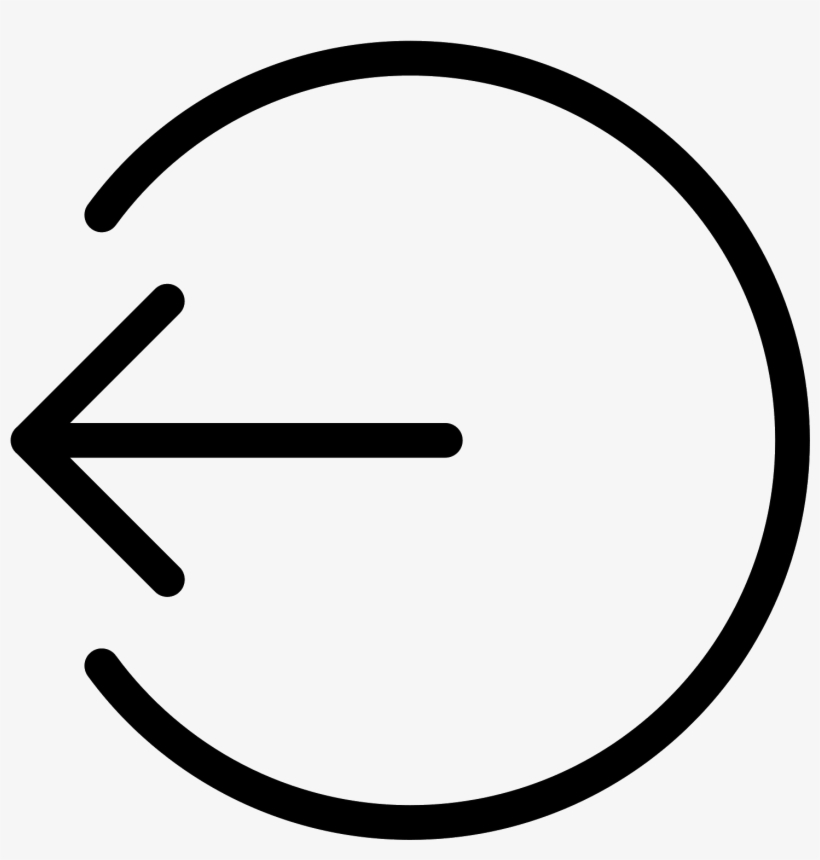Logout Rounded Left Icon - Circle Transparent PNG - 1600x1600 - Free ...