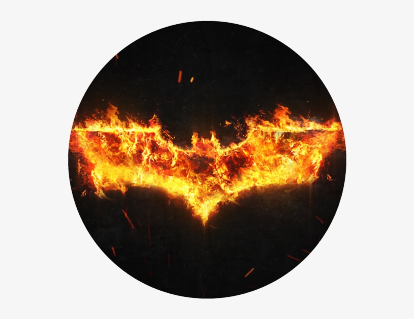 Batman Pop Grip - Batman Logo Fire Transparent PNG - 580x580 - Free ...