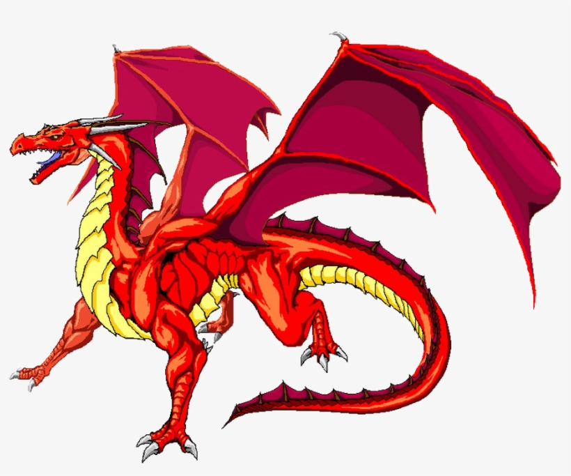 Red Dragon Transparent - Cartoon Red Dragon Png Transparent PNG ...