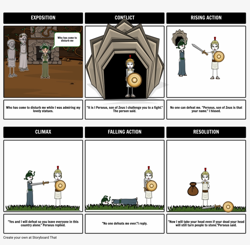 Perseus And Medusa Cartoon