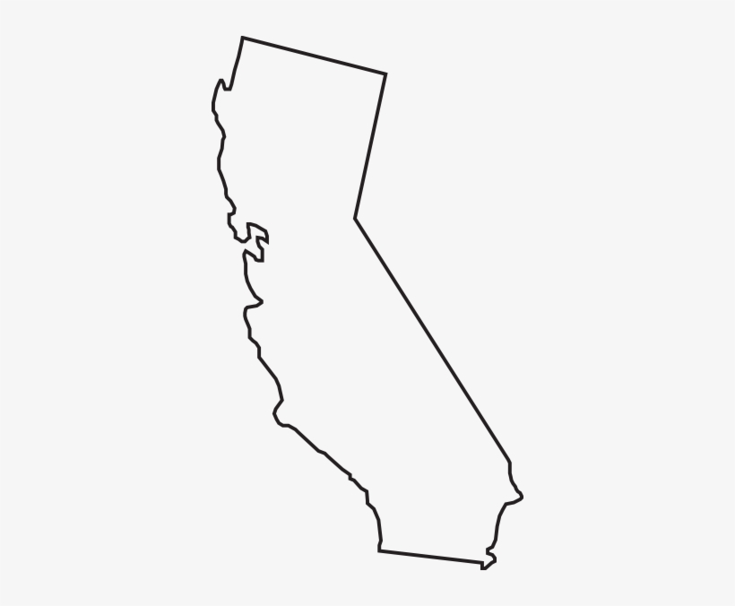 Download California Outline Clip Art - Easy Drawing Of California - HD ...