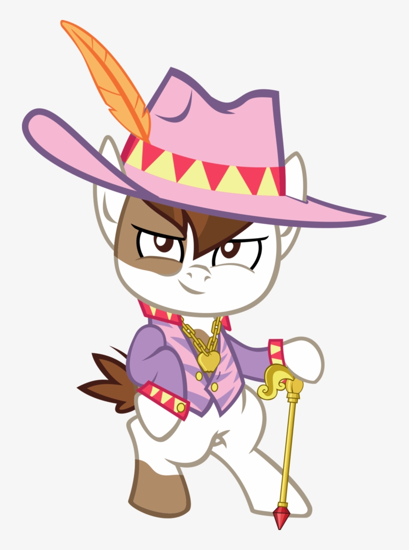 Phucknuckl, Cane, Clothes, Earth Pony, Feather, Hat, - Cartoon Transparent PNG - 731x1024 - Free ...