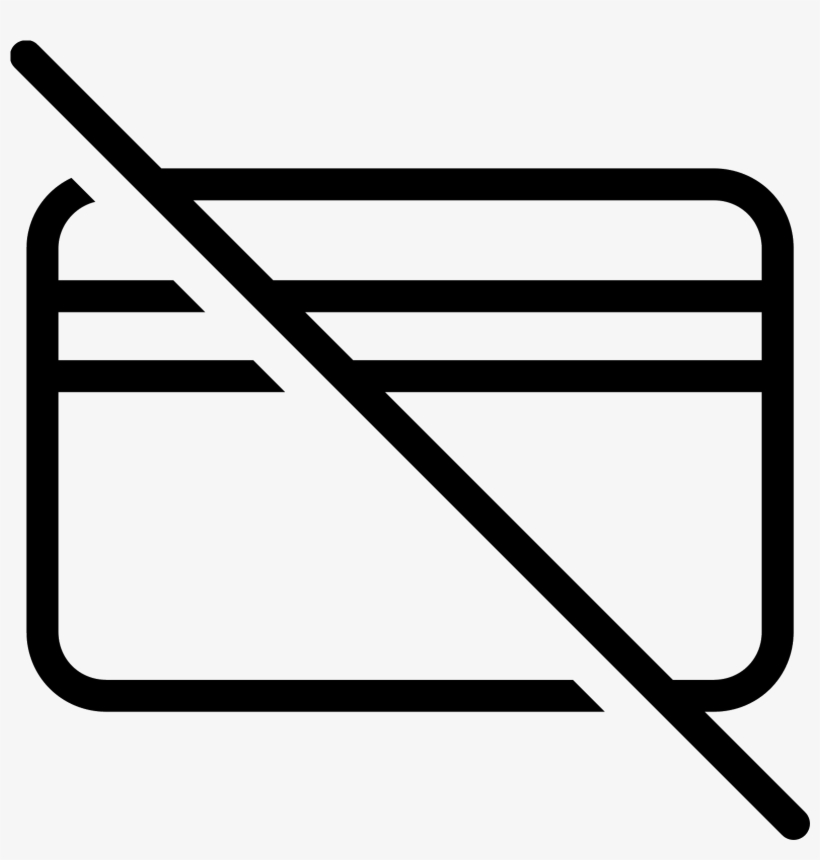 No Credit Cards - No Credit Card Icon Transparent PNG - 1600x1600 ...