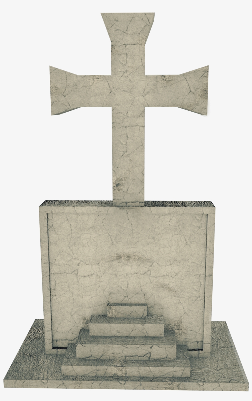 Cross Tombstone Drawing