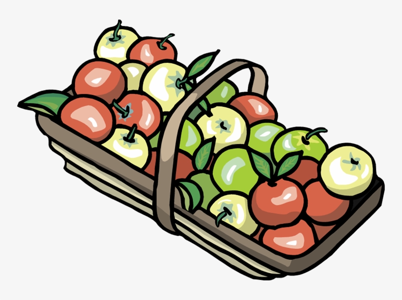 Apple Basket Clipart Png