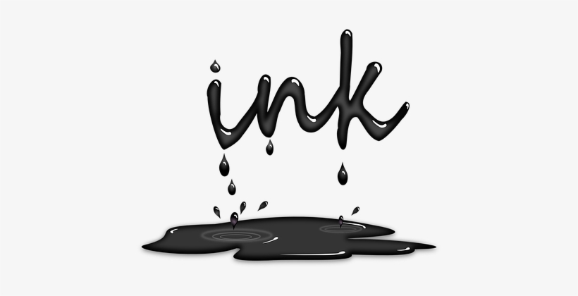 Ink Dripping Black Splashing Liquid Writin - Paint Dripping Into Puddle ...