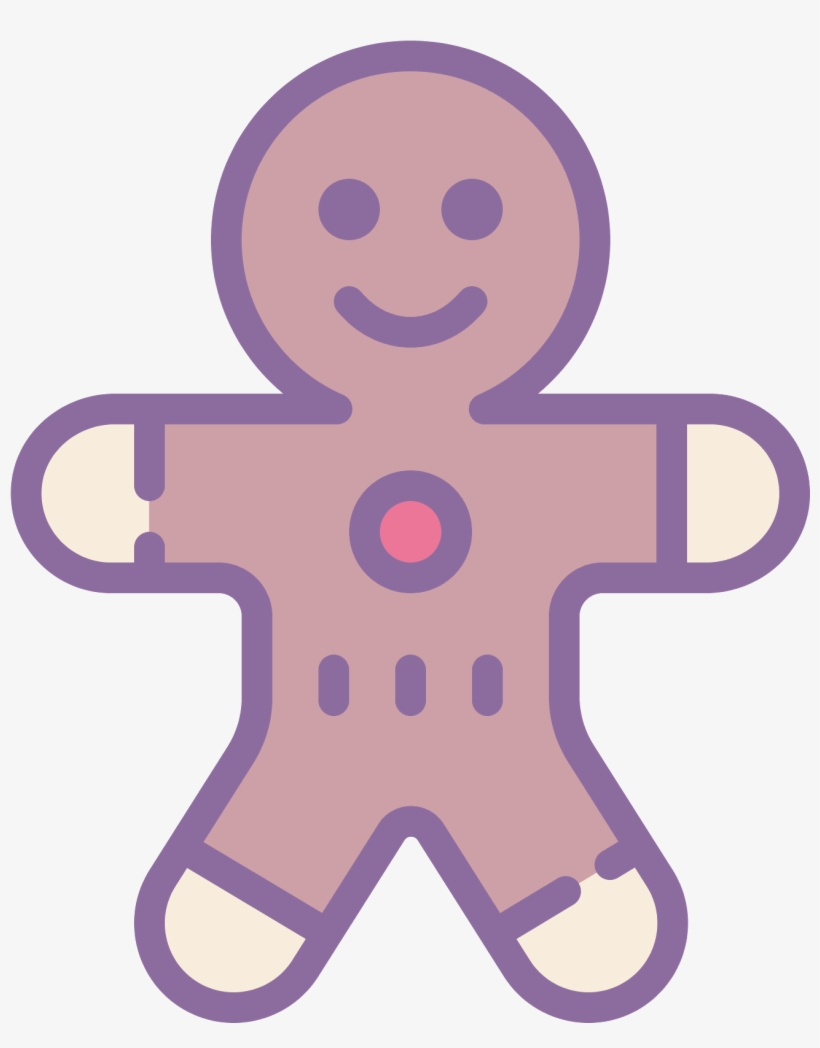 Gingerbread Man Icon - Пряничный Человечек Пнг Transparent PNG ...