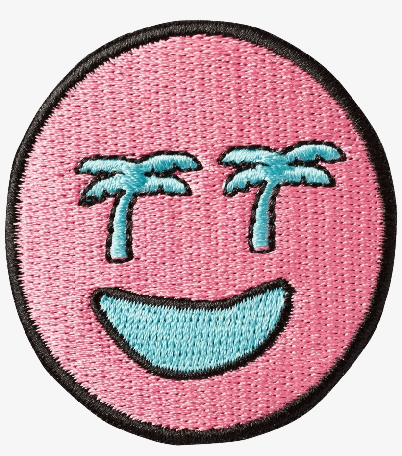 Palm Tree Eye Emoji Sticker Patch - Emblem Transparent PNG - 1173x1273 ...