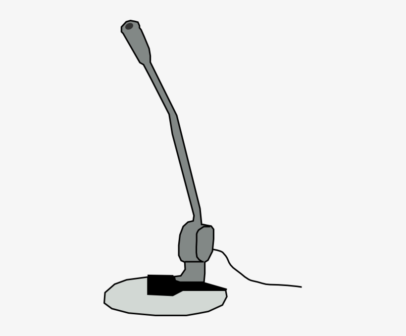 Microphone Clip Art Free - Outline Image Of Microphone Transparent PNG ...