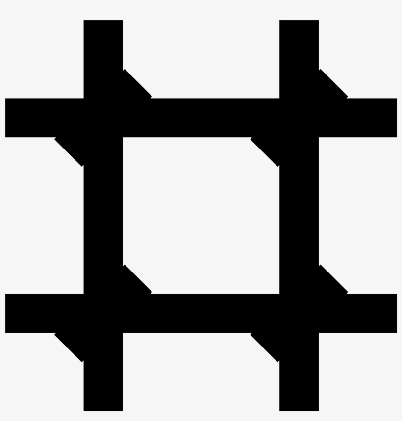 A Prison Symbol Consists Of Two Horizontal Lines And - Prison Logo ...