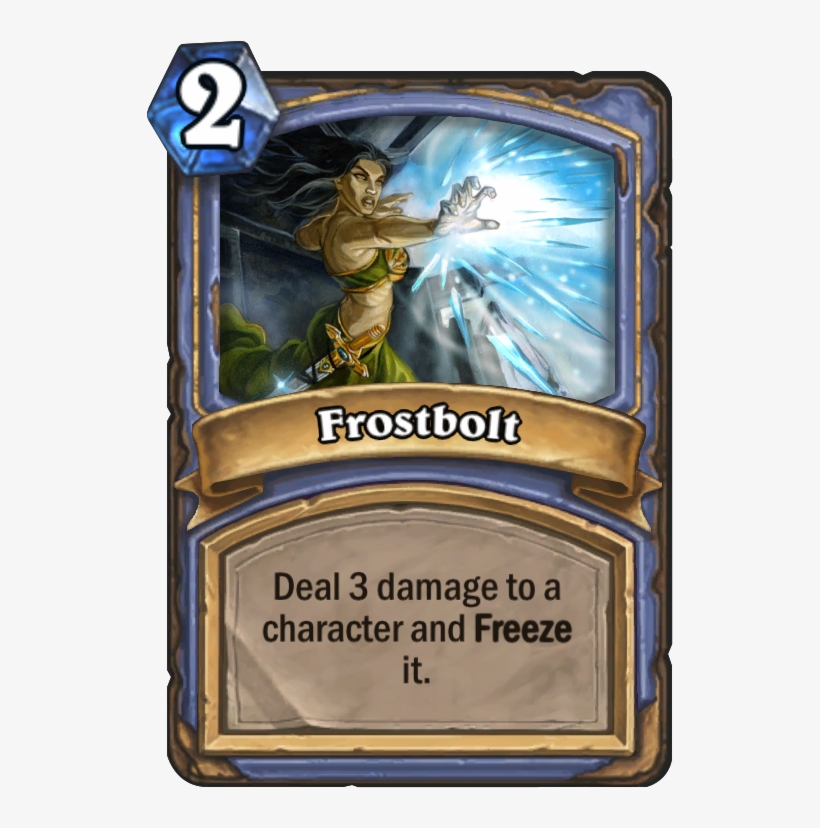 Frostbolt Card - Research Project Hearthstone Transparent PNG - 567x811 ...