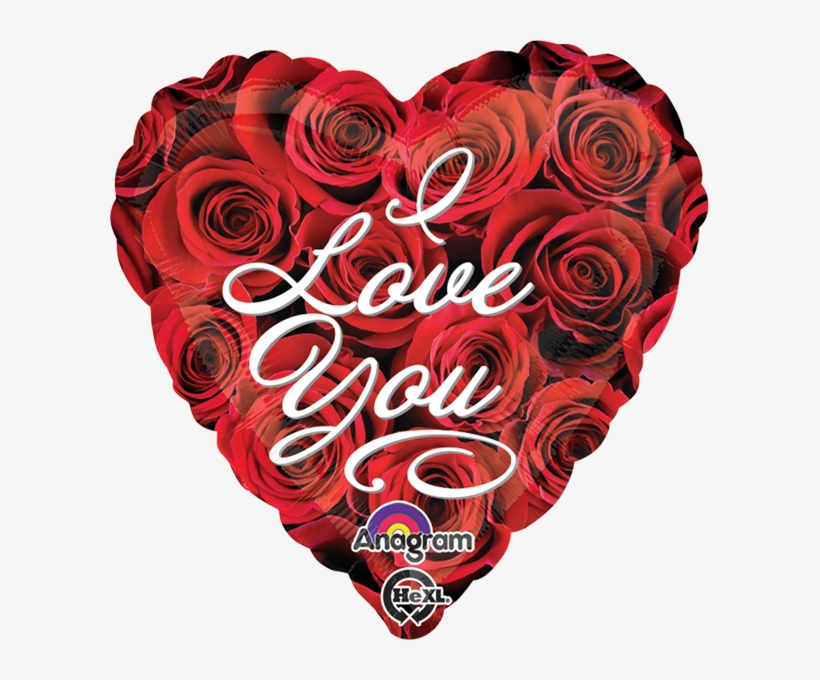 Globo I Love You Roses - Anagram 18 Inch Valentine's Day Foil Balloon ...