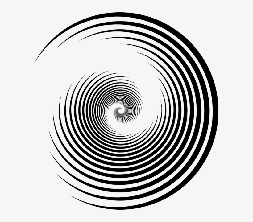 Decorative, Ornamental, Vortex, Whirlpool, Maelstrom - Black And White ...