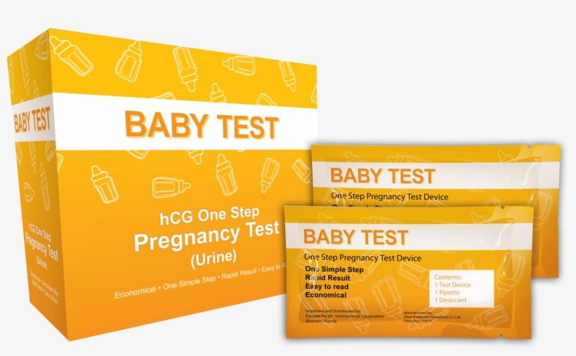 Baby Test Pregnancy Test Deluxe Plate - Graphic Design Transparent PNG ...