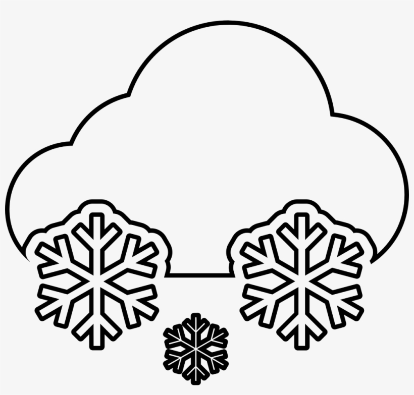 Snow Cloud Thin Outline Comments - Snow Outline Transparent PNG ...