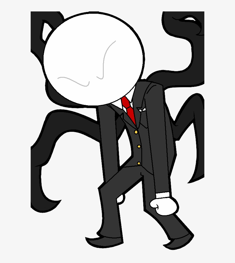 Slenderman Clipart Chibi - Slenderman Transparent PNG - 606x840 - Free ...