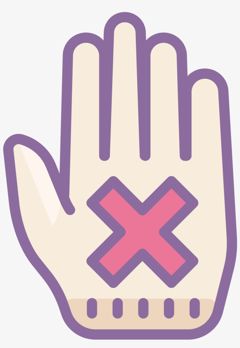 An Outline Of A Hand Is Held Up Facing You With An - Participate Icon ...