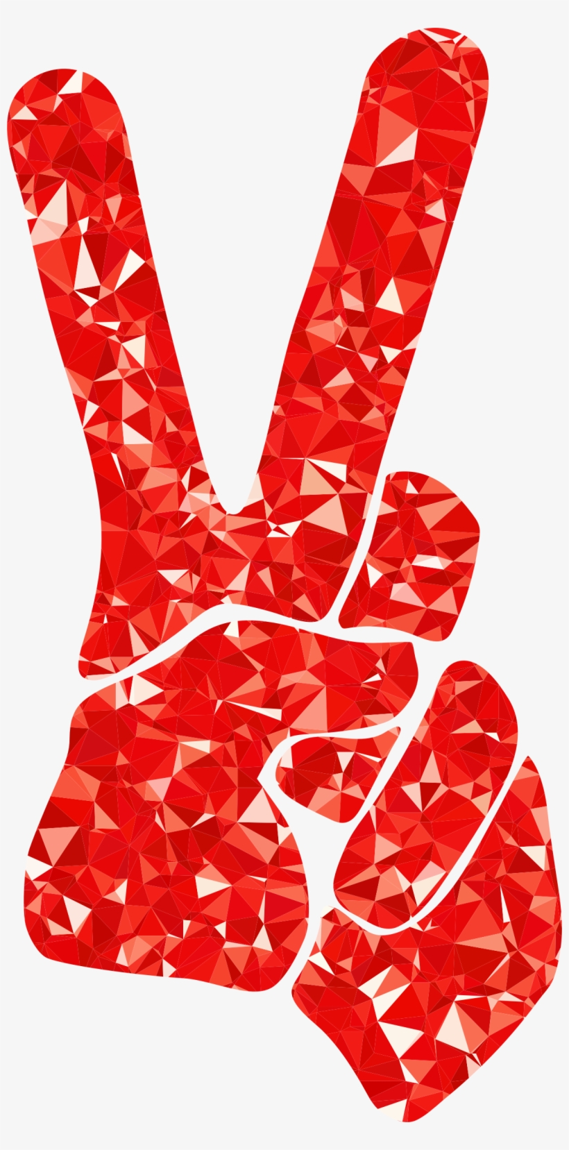 This Free Icons Png Design Of Ruby Peace Sign Silhouette Transparent ...
